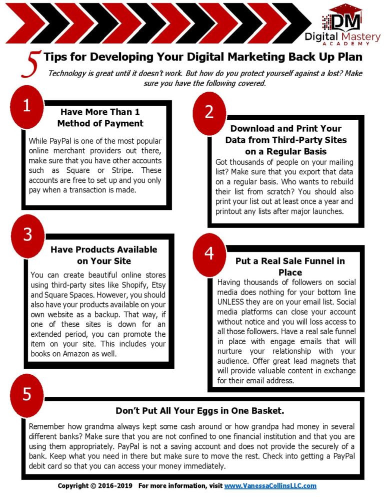 5 Tips for Developing Your Digital Marketing Back Up Plan Resource Page ...